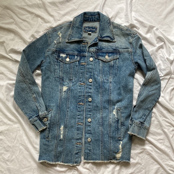 Maurices | Jackets & Coats | Maurices Vintage Girlfriend Ripped Denim ...